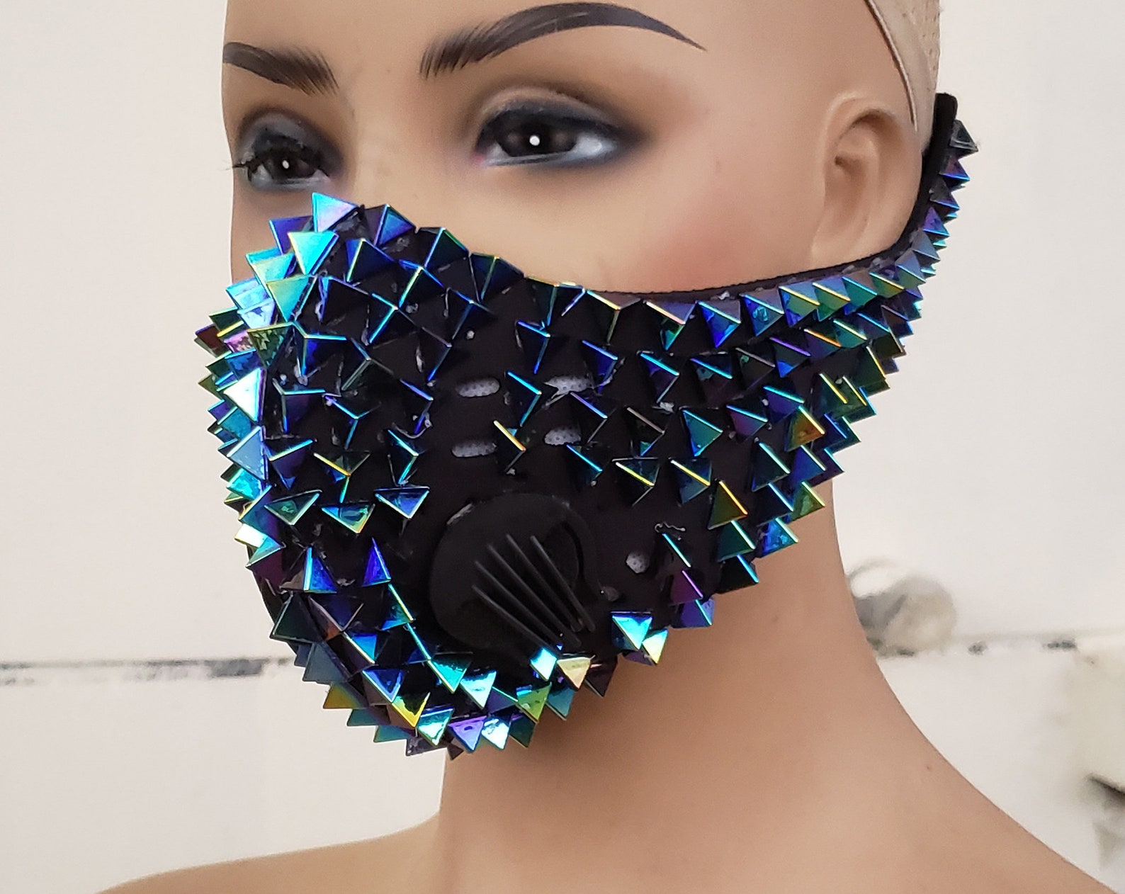 Studded Mask/Half Face Mask/Dust Mask/Mouth Mask/Halloween | Etsy