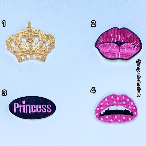 Queen Script Gold Royal Crown Patch Embroidered Iron on CH6 - Etsy