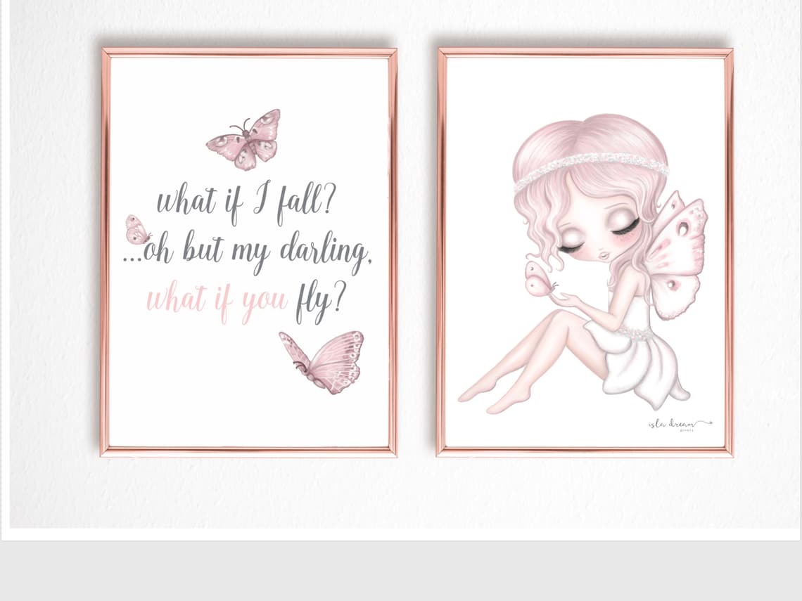 What If You Fly. Quote Art Print - Etsy
