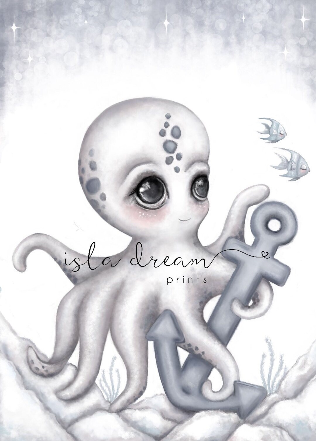Ollie the Octopus. Under the Sea. Art Print - Etsy