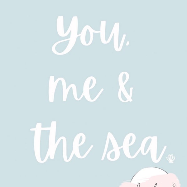 You Me and the Sea - Etsy