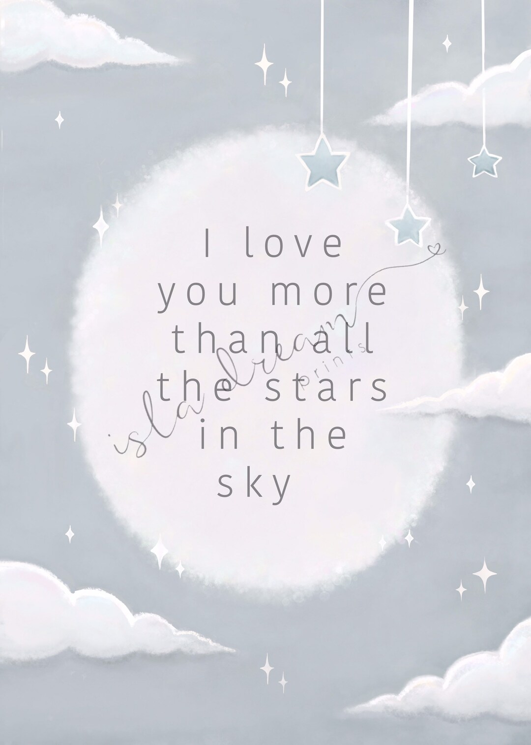 Stars in the Sky Quote Print for Kids - Etsy