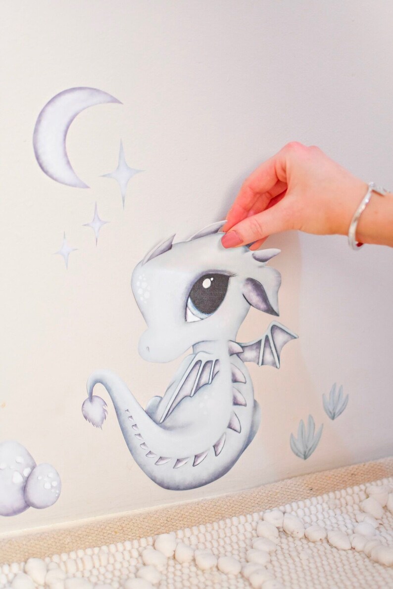 WALL DECALS Dex the Dragon - Etsy