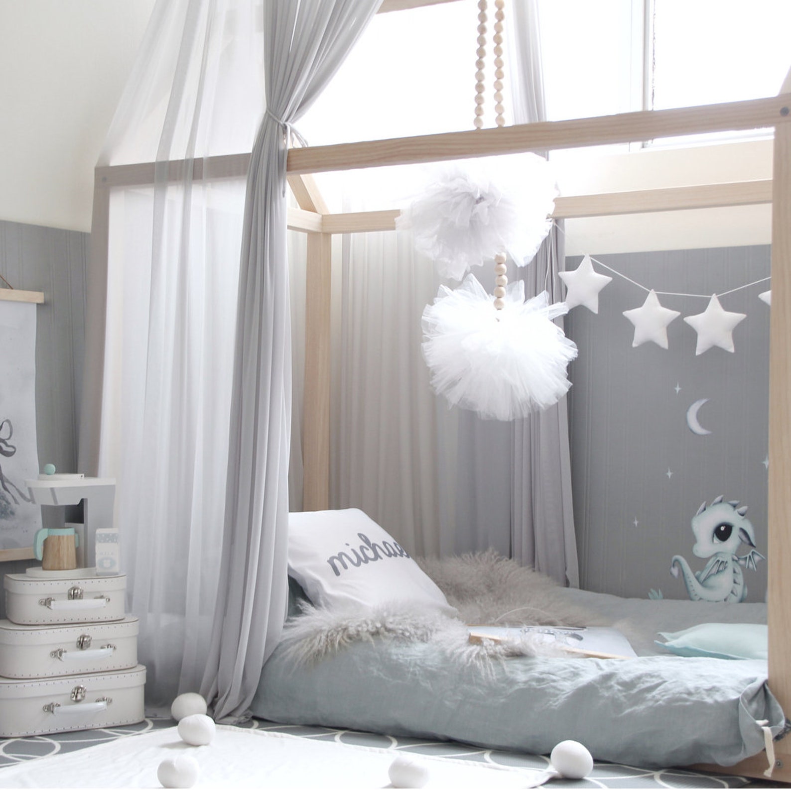 WALL DECALS Dex the Dragon - Etsy