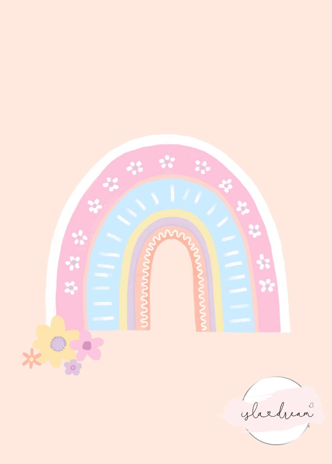 Pastel Rainbow Print for Kids - Etsy