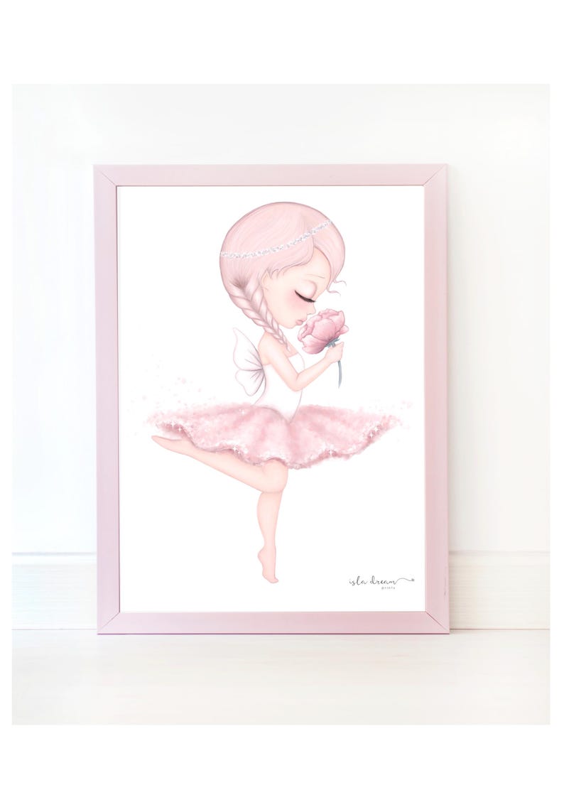 Digital Nursery Artwork File- Crysta Ballerina Fairy - Etsy