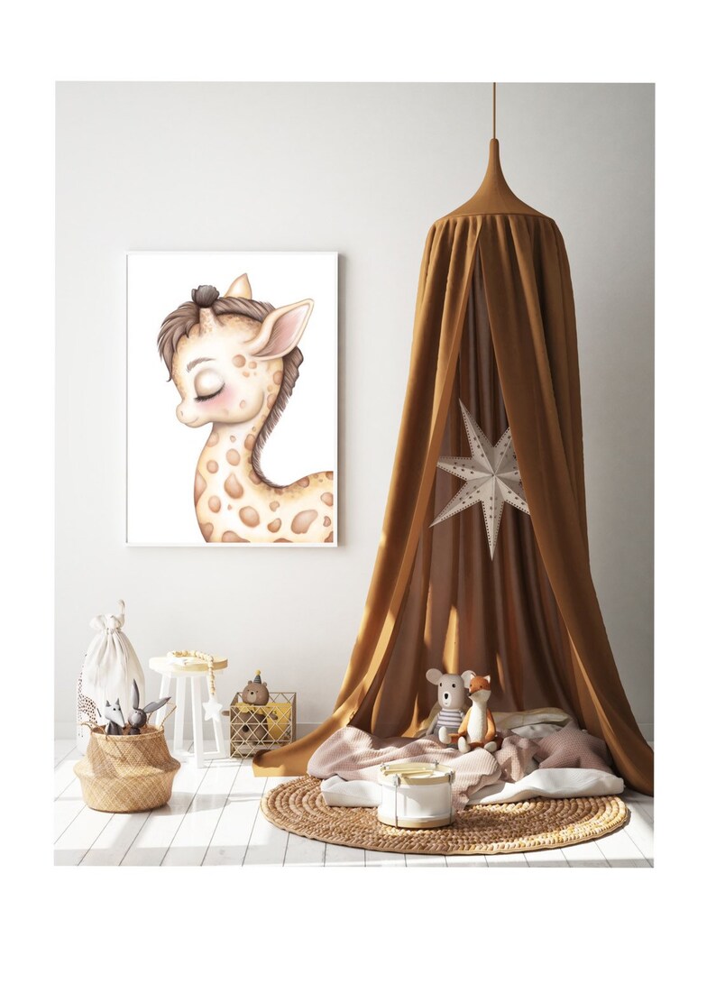 Gerald The giraffe. Art Print | Etsy