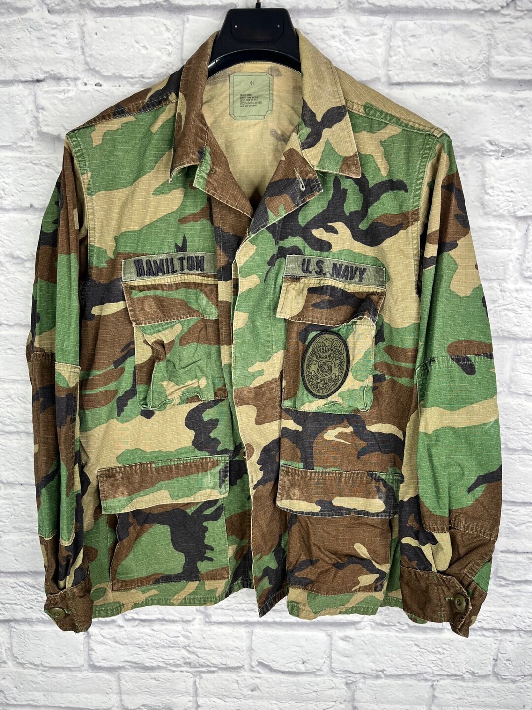 Navy Security Summer Weight BDU Jacket Size: Medium Short 14 - Etsy