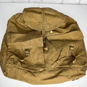 Vintage Czech M60 Khaki Canvas Rucksack, Army Pack, Knapsack, Military ...