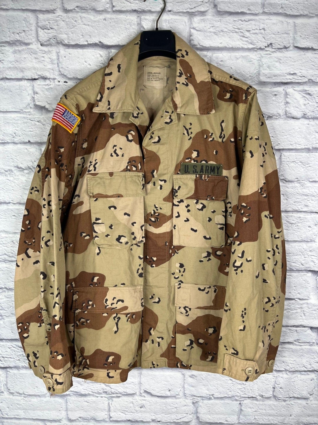 Vintage Desert Storm Chocolate Chip DBDU Jacket Size: Large Regular 1 ...