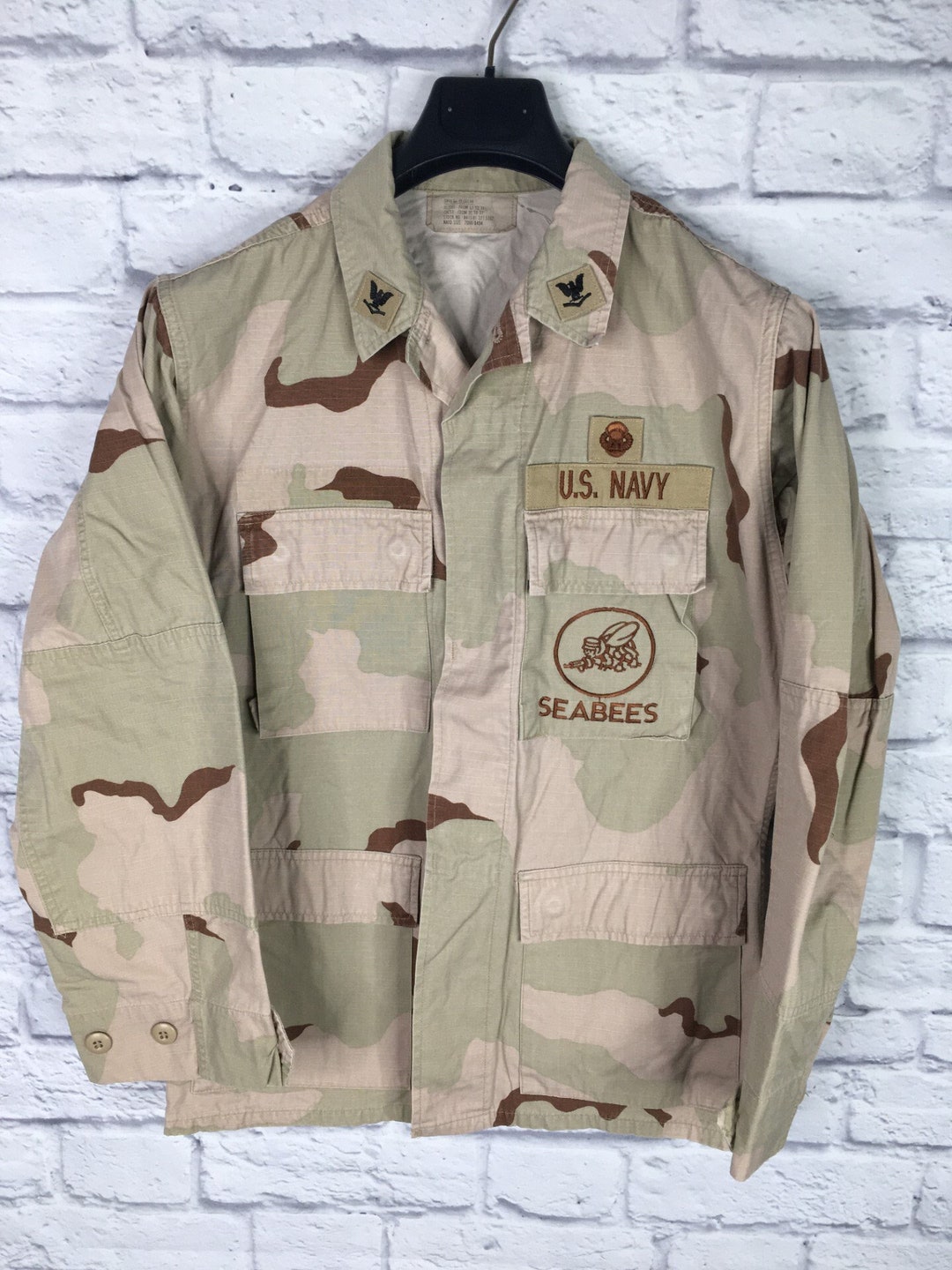 U.S. Navy Seabees Summer Weight 3-color DCU Combat Jacket Size: Small ...