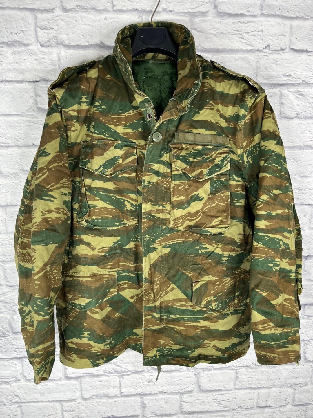 Vintage Greek Lizard Camo Field Jacket W/ Liner Size: X-large Regular 2 ...