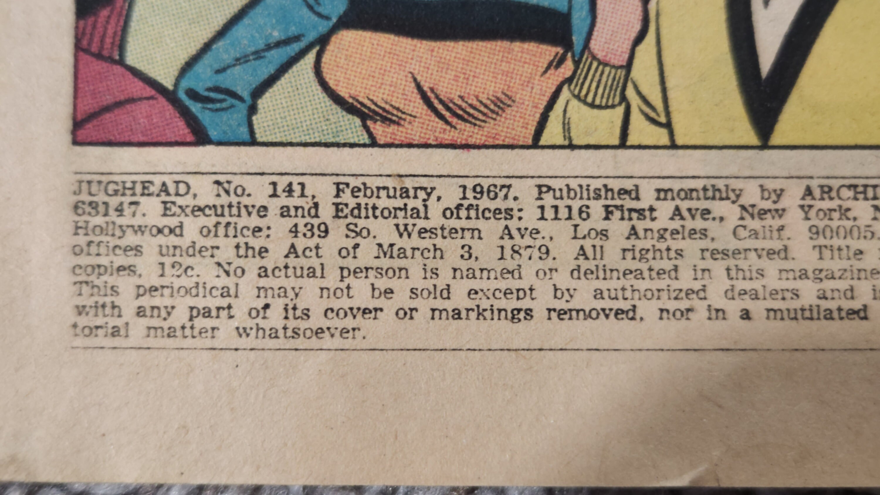 Rare Vintage 'life With Archie' #60 and 'jughead' #141 Comics, Grade 7. ...
