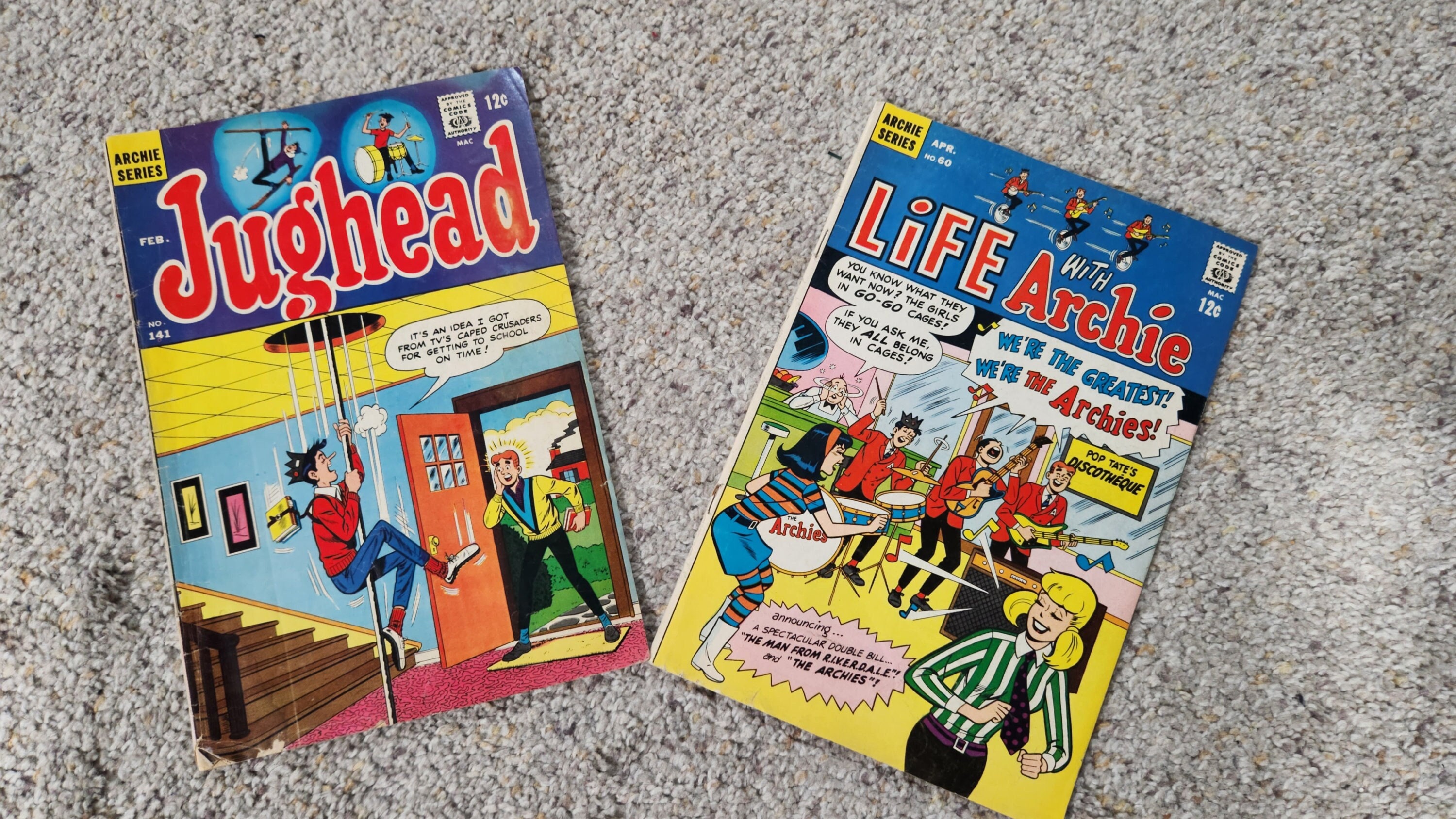 Rare Vintage 'life With Archie' #60 and 'jughead' #141 Comics, Grade 7. ...