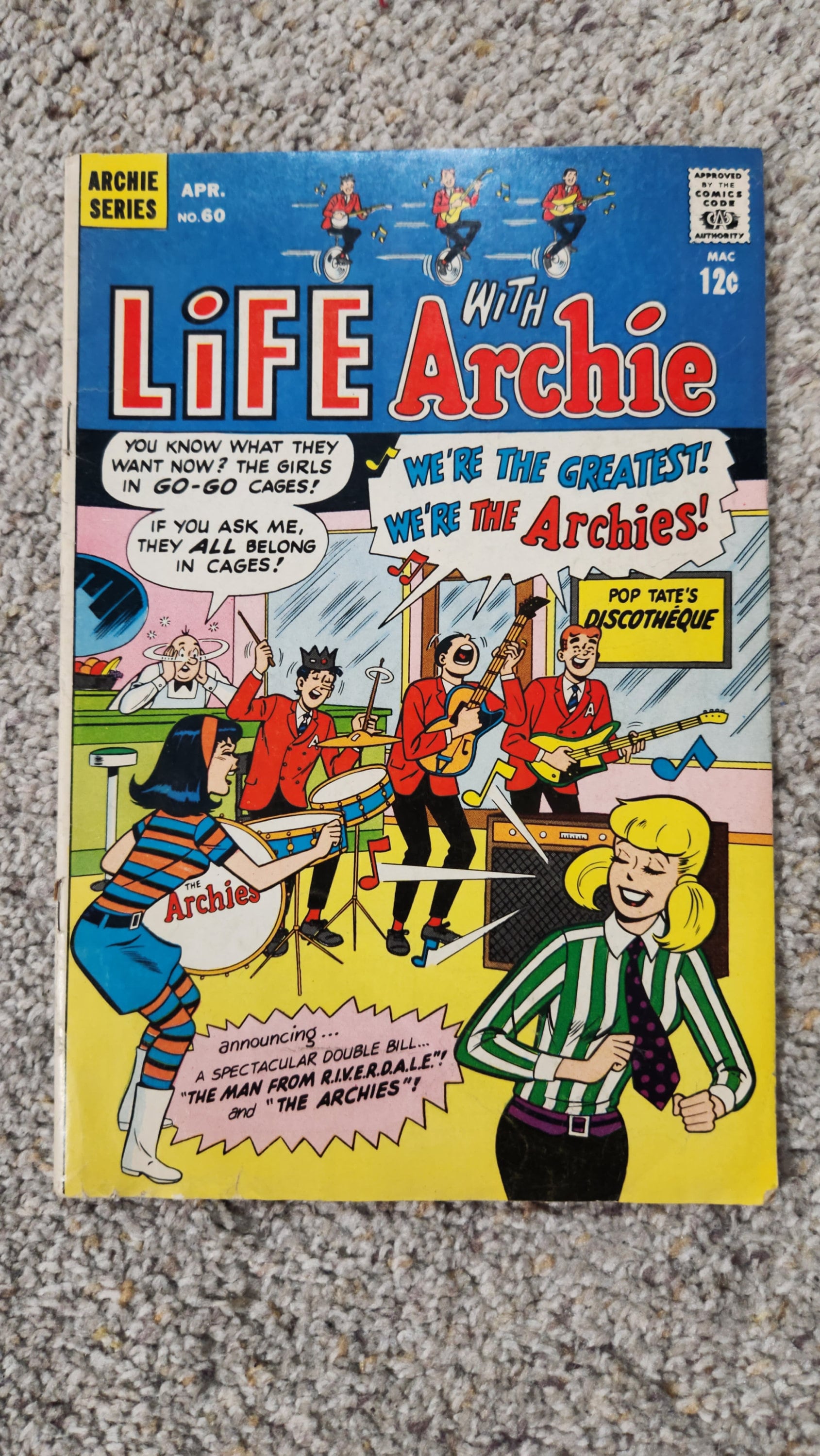 Rare Vintage 'life With Archie' #60 and 'jughead' #141 Comics, Grade 7. ...