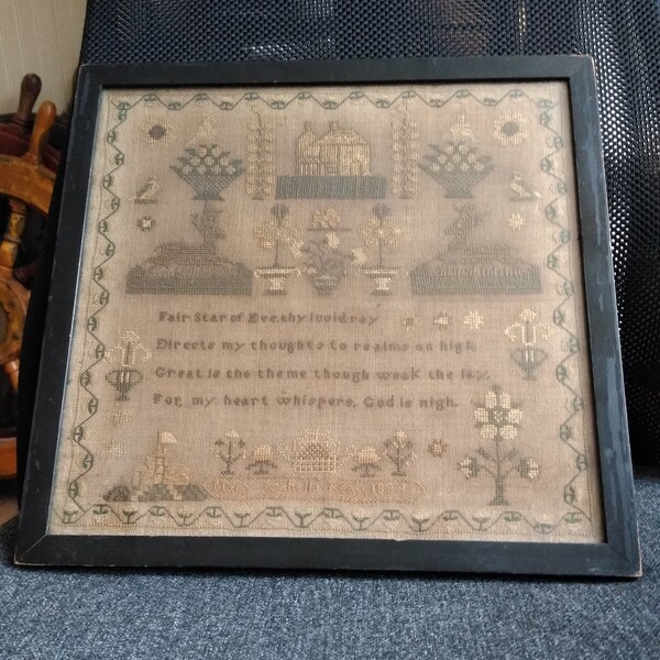 Antique Sampler - Etsy