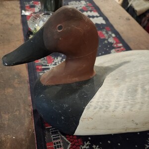Upper Bay Oversized Canvas Back Decoy Vintage Primitive - Etsy
