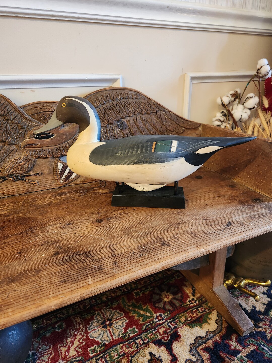 Pintail Decoy Signed by Captain Harry Jobes 1983 Primitive - Etsy