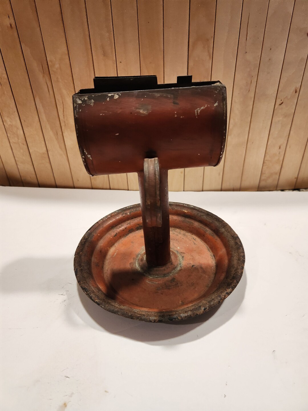 Lard Oil Lamp Original Red Paint Tin Primitive Antique - Etsy