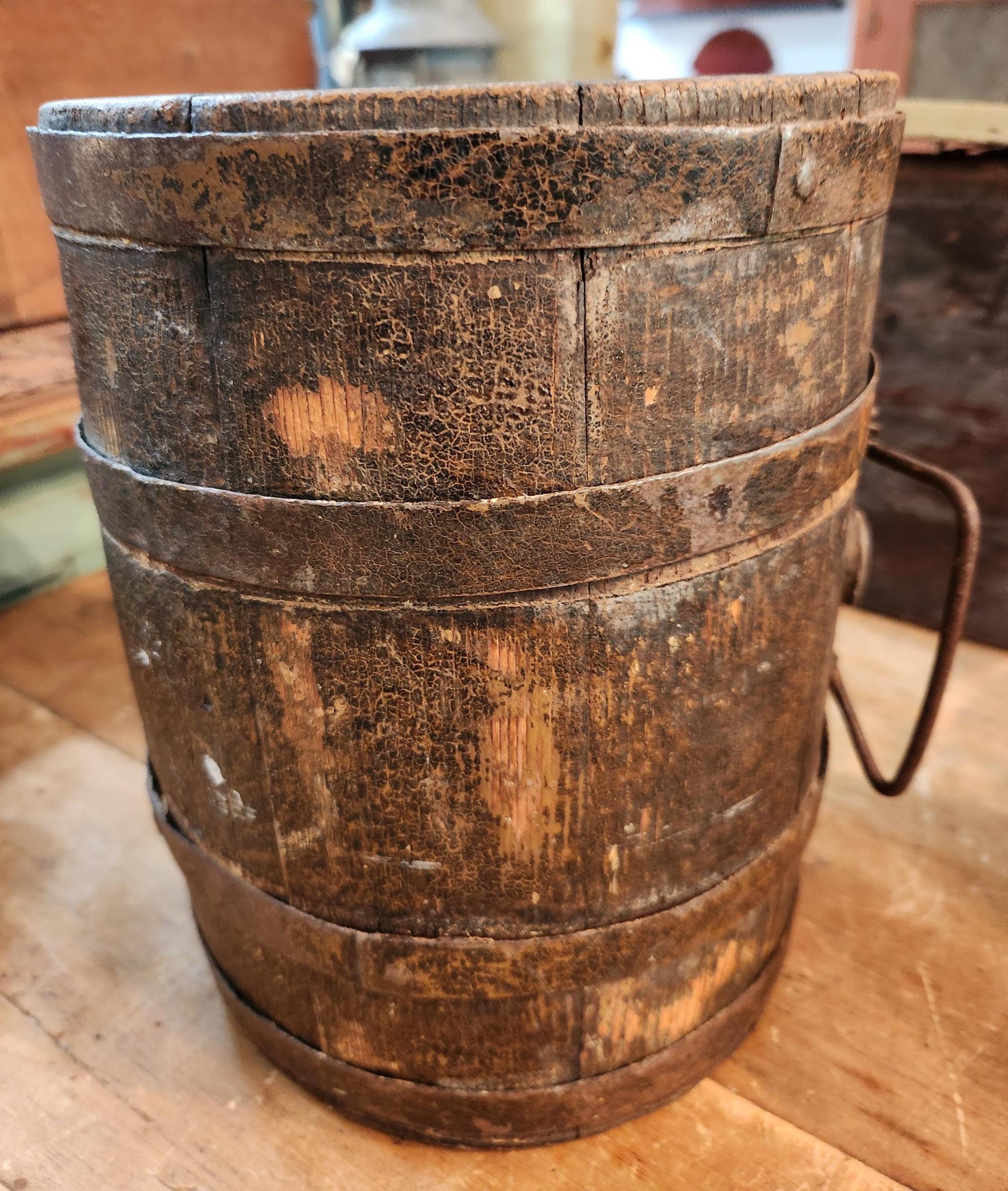 Antique 1700s Wood Rundlet Canteen Keg Barrel Primitive Antique - Etsy