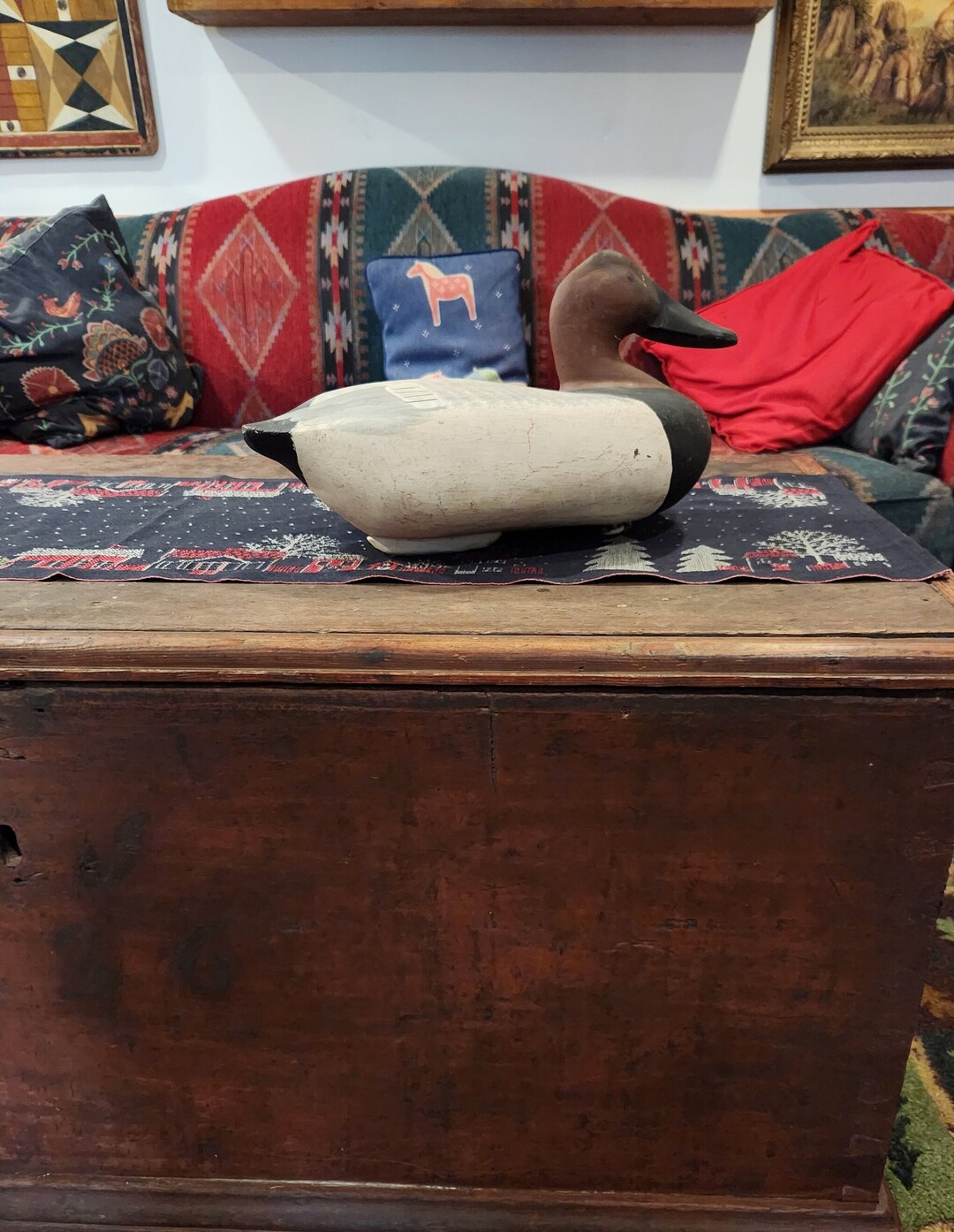 Upper Bay Oversized Canvas Back Decoy Vintage Primitive - Etsy