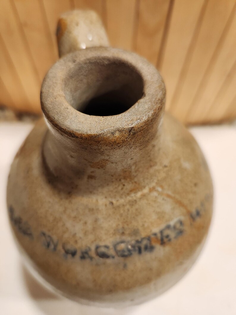 Antique Stoneware Jug "the Worchester Market" Primitive Antique - Etsy