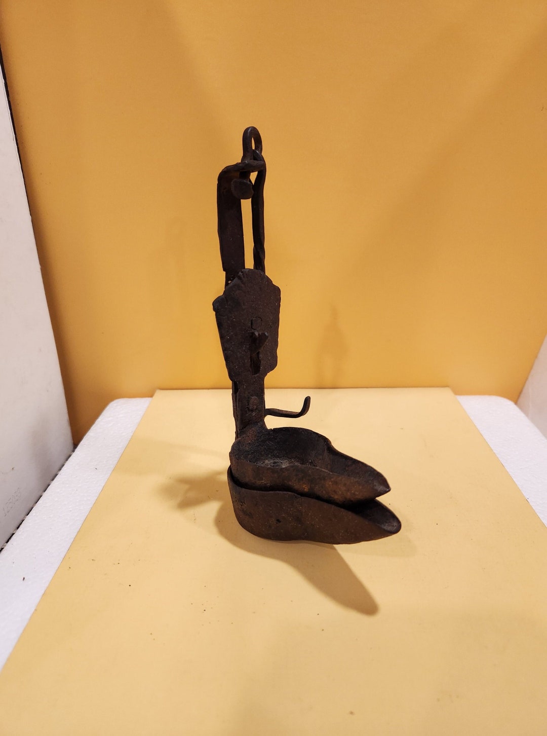 1700's Tombstone Double Betty Lamp Cruise Lamp Primitive - Etsy