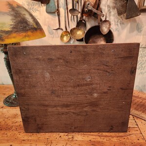 Antique Large Heavy Walnut/tiger Maple Bible Slide Box Primitive ...