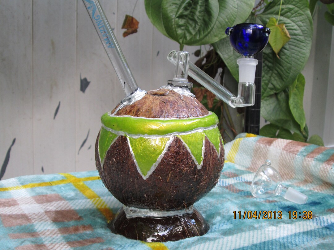 Turquoise Coconut Pipe - Etsy