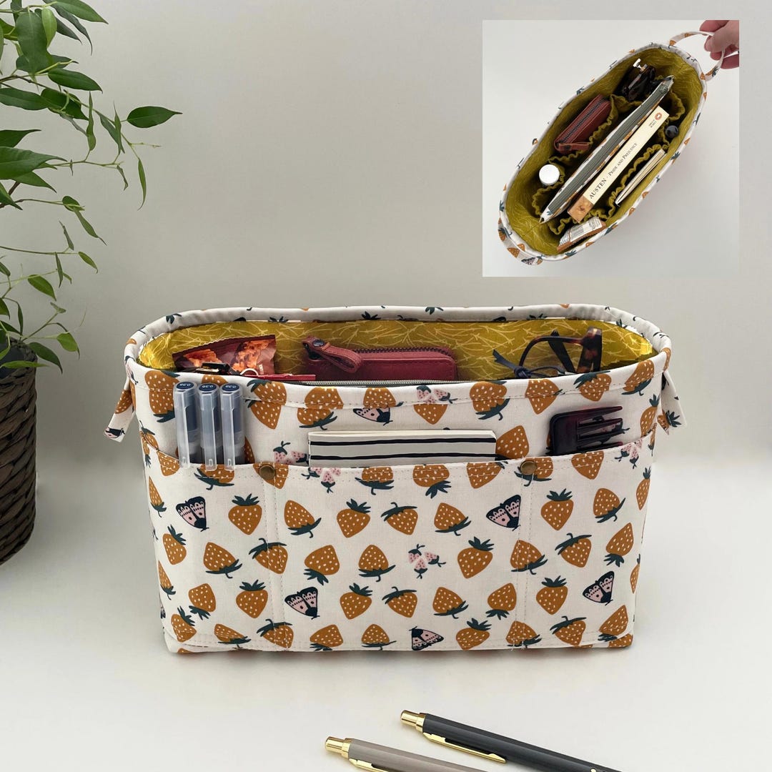 Multi Pocket Organizer Sewing Pattern + Video Tutorial, Purse Insert ...