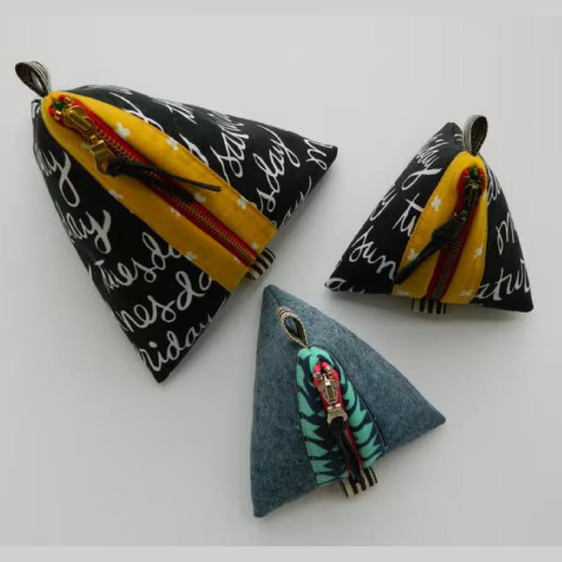 Triangle Pouch - Etsy