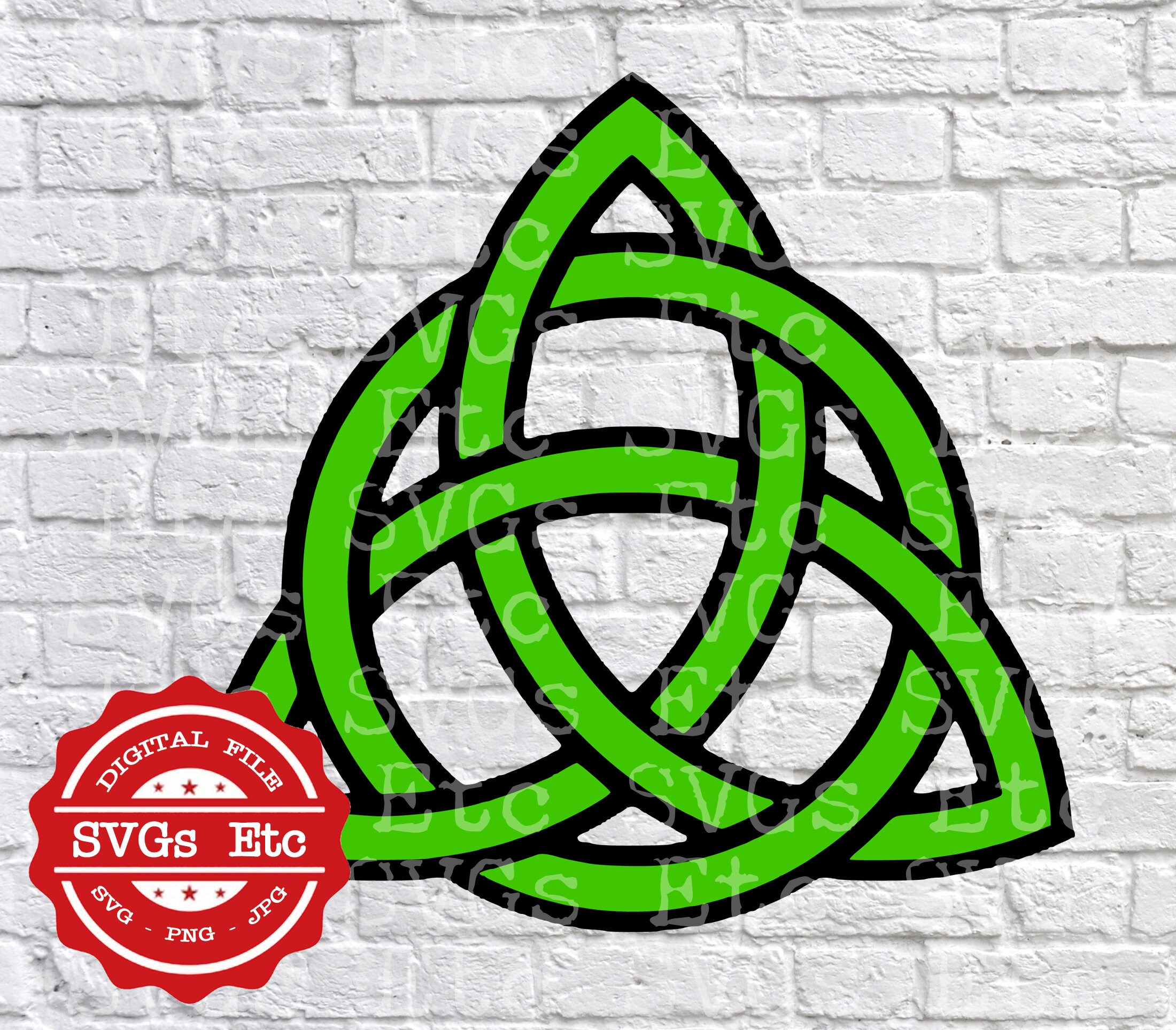 Triquetra Celtic Knot Trinity Charmed SVG PNG JPG Digital Download File ...