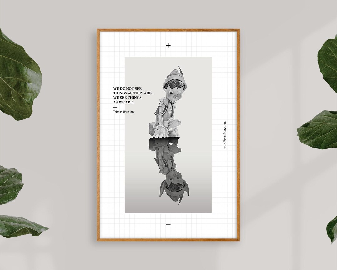 Pinocchio Print, Pencil Drawing, Minimalist Print, Conceptual Art ...