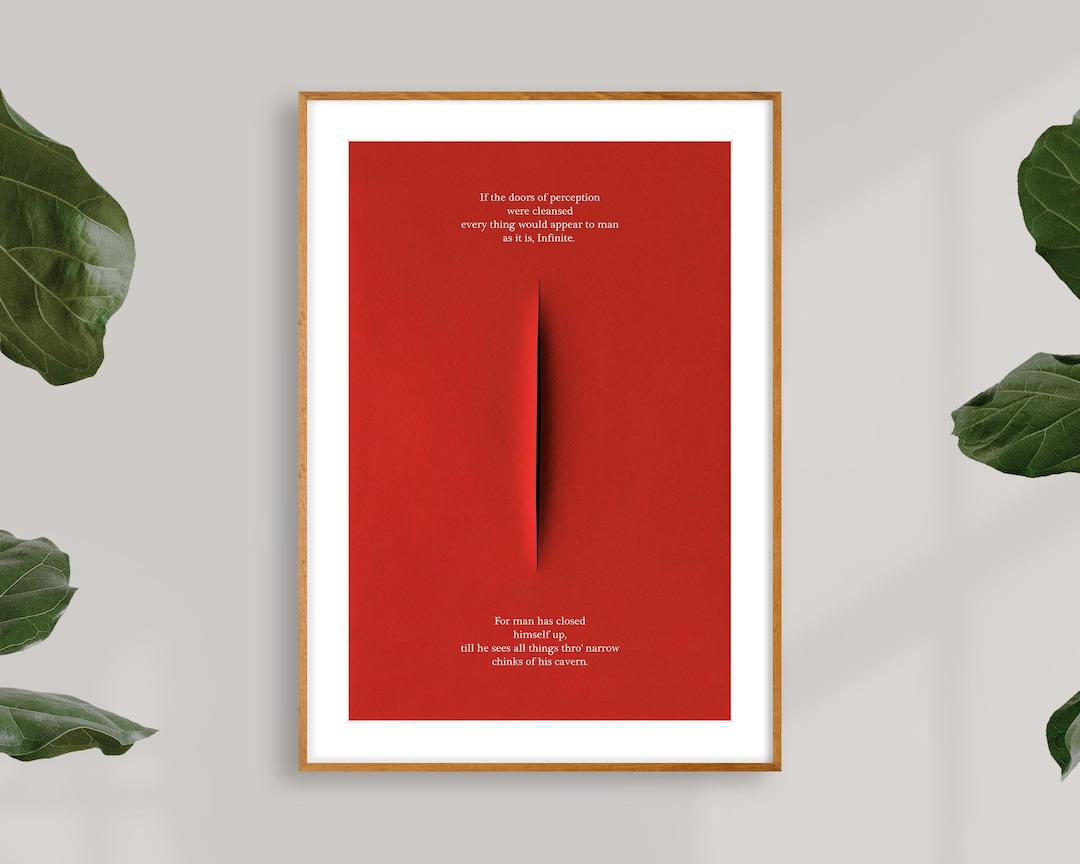 Doors of Perception, William Blake, Minimalist Print, Conceptual Art ...