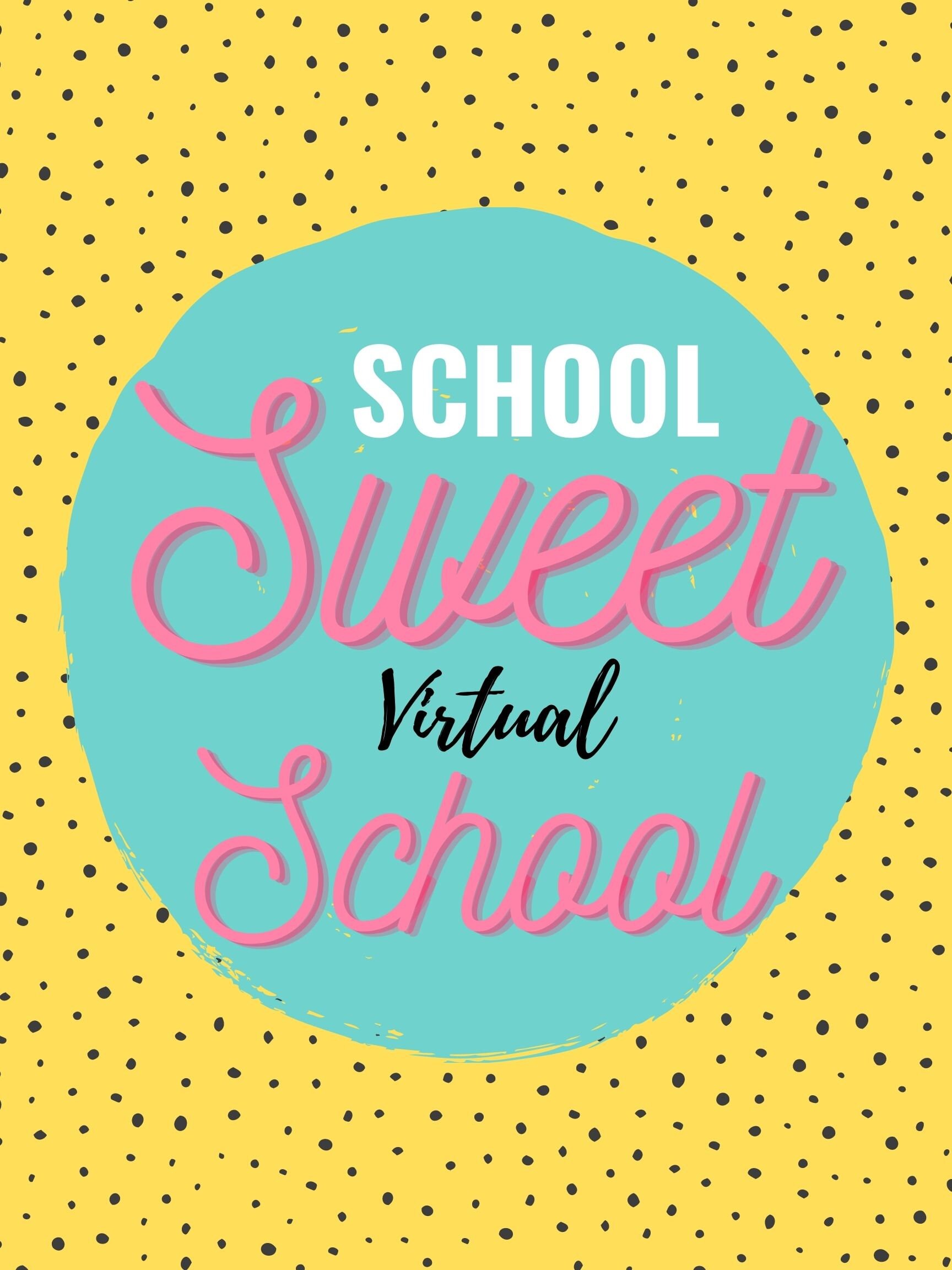 Virtual School classroom poster | Etsy