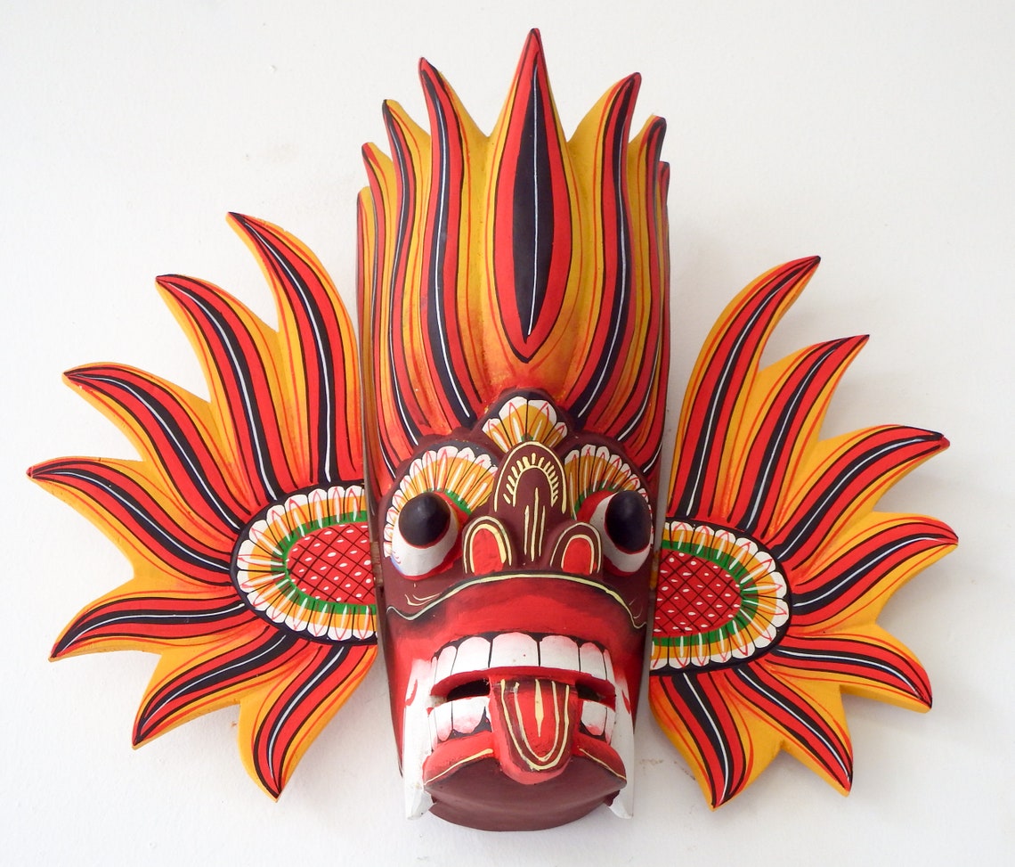 Stunning Hand Carved Wood Wall Decor Sri Lankan Traditional - Etsy