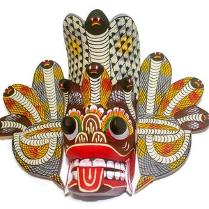 Stunning Hand Carved and Painted African Tribal Tiki Cobra - Etsy