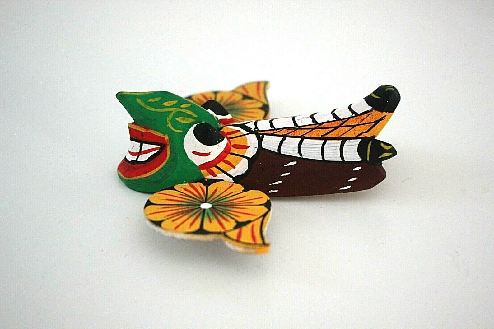 Set of 4 Asian Handmade Traditional Masks on Colorful Wood - Etsy