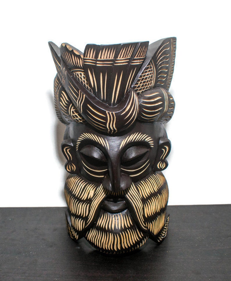 Asian Handmade Traditional Detailed Wood Carving Mask 12 | Etsy