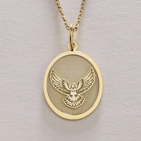 Gold Holy Spirit Necklace - Etsy