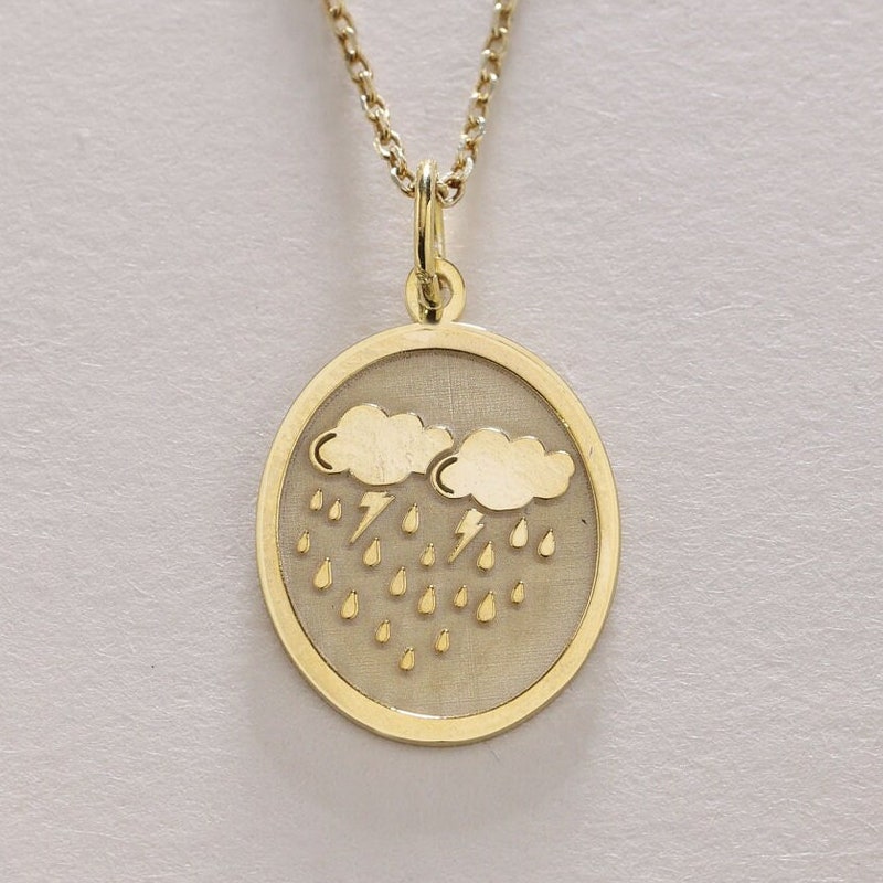 Rain Necklace - Etsy