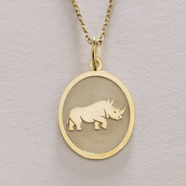 Rhino Pendant - Etsy