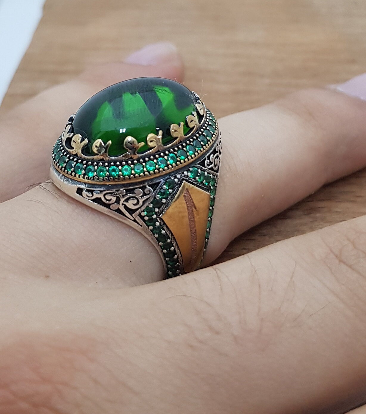 Handmade Silver Men Rings İslamic Ring Unique Men Ring | Etsy