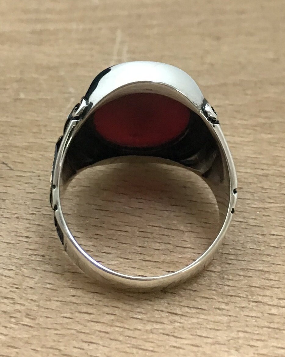 Handmade Silver Men Rings Arabic Signet Ring Turkish Muslim - Etsy