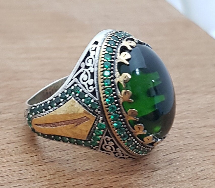 Handmade Silver Men Rings İslamic Ring Unique Men Ring | Etsy