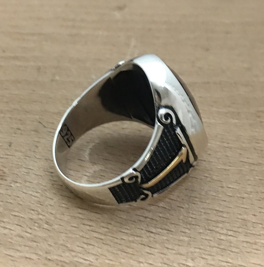 Handmade Silver Men Rings Arabic Signet Ring Turkish Muslim - Etsy