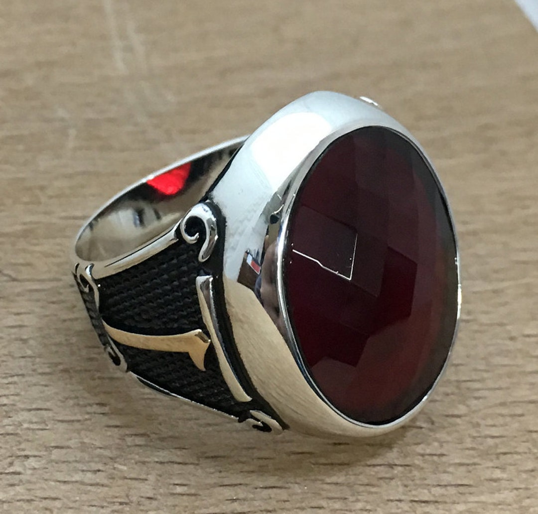 Handmade Silver Men Rings Arabic Signet Ring Turkish Muslim - Etsy