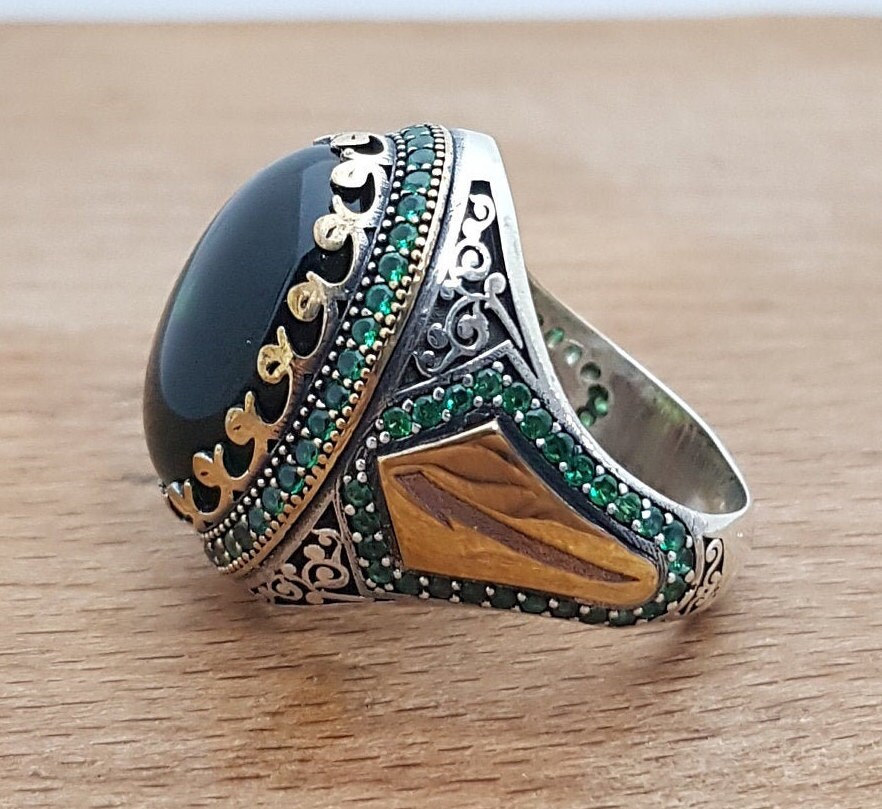 Handmade Silver Men Rings İslamic Ring Unique Men Ring | Etsy