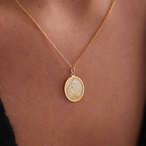 14k Gold Peacock Necklace , Solid Gold Peacock Bird Pendant ...