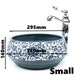 Vintage Floral Patterned Basin Sink Handmade Round Bathroom - Etsy UK